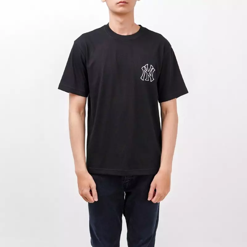 Jual MLB Kaos MLB NY BIG BACK OUTLINE WHITE BLACK TSHIRT 100% ORIGINAL ...