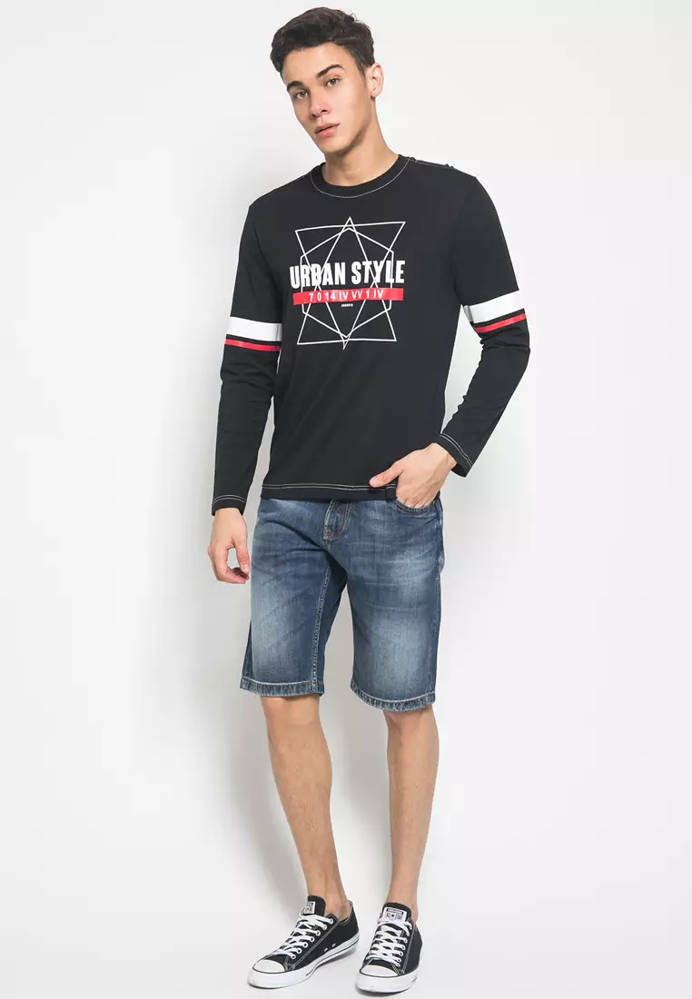 Jual Johnwin Johnwin - Kaos Casual Active Gambar Sablon URBAN STYLE ...