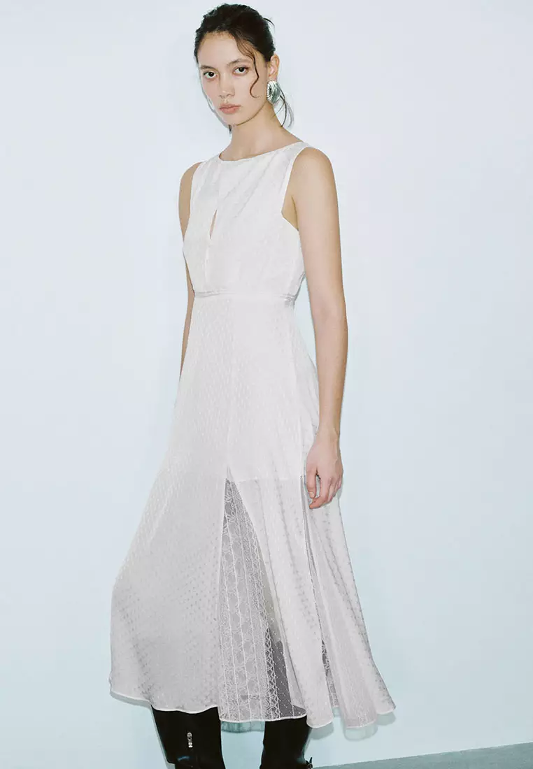 Buy URBAN REVIVO Sleeveless Cut Out A Line Midi Dress 2026 Online | ZALORA