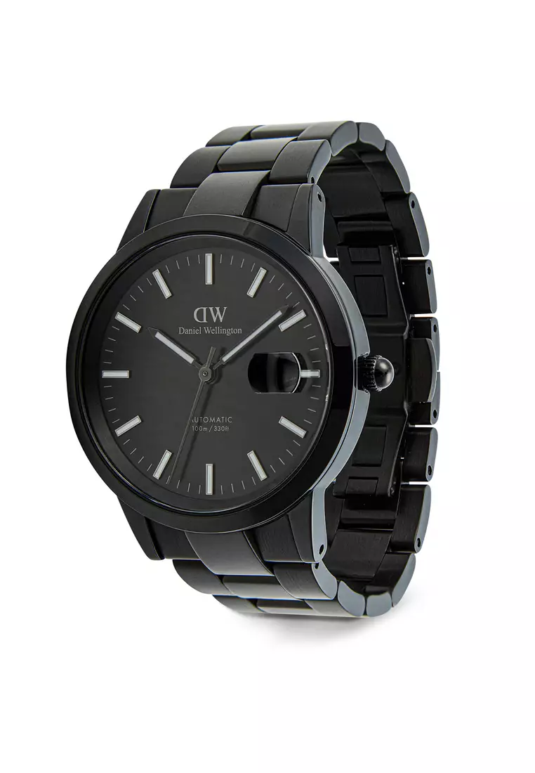 Buy Daniel Wellington Iconic Automatic 40mm Link Black - Men Watch ...