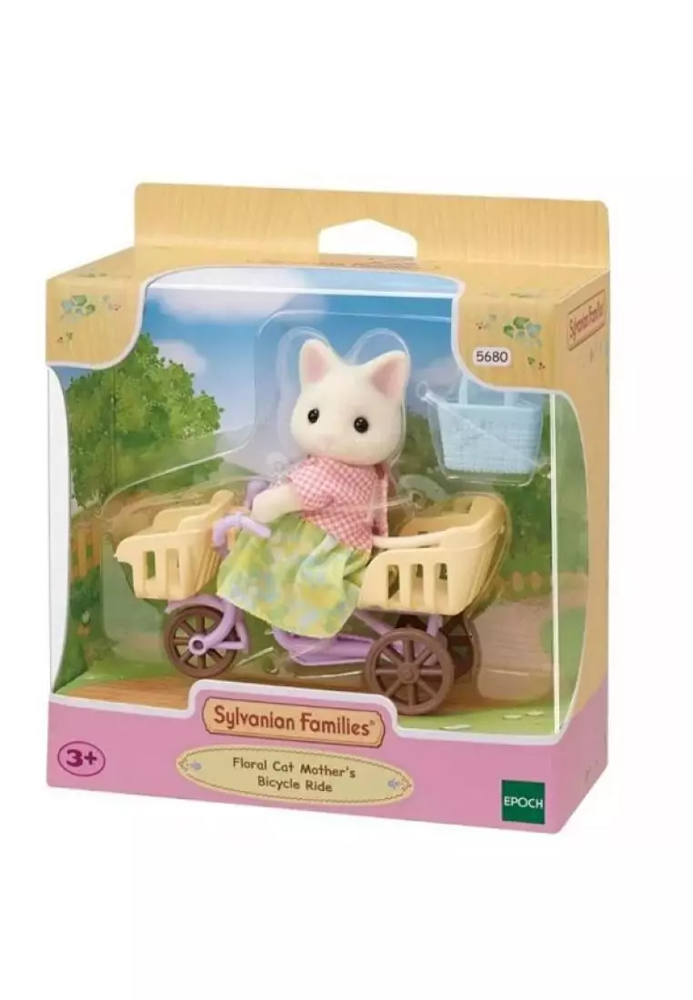 Jual Sylvanian Families Sylvanian Families Floral Cat Mothers Cycling
