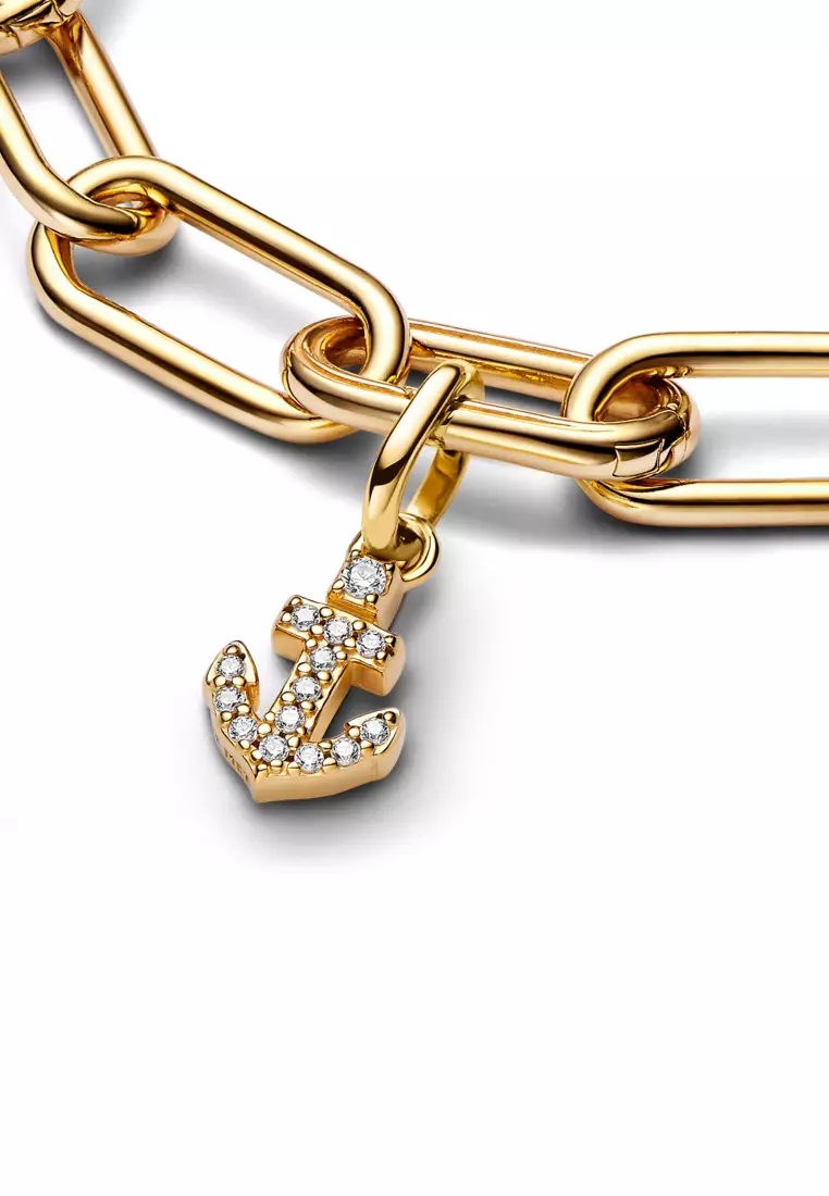 Buy PANDORA Pandora ME 14k Gold Plated Anchor Mini Dangle Charm Online ...