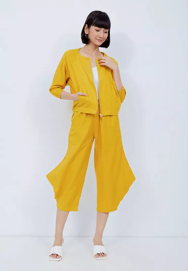 Jual Julia Owers Jacket Linen Wanita HIKARI - Kuning Original 2024 ...
