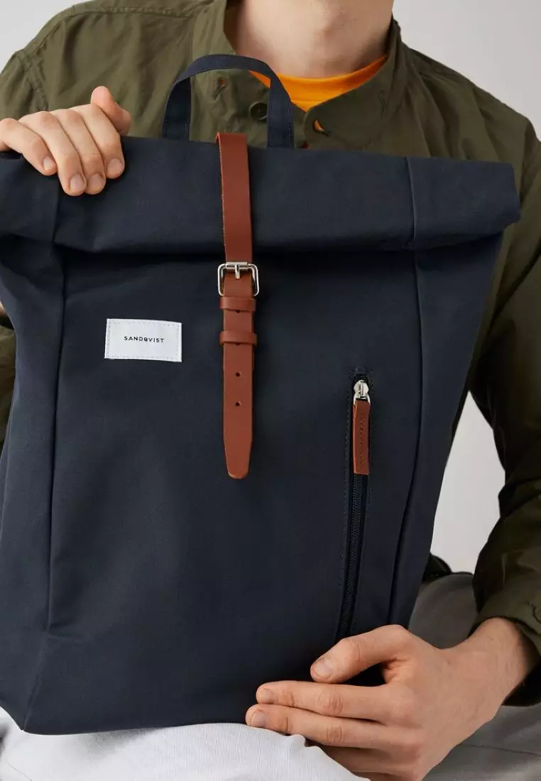 Buy Sandqvist Sandqvist Dante Backpack - Navy Online | ZALORA Malaysia
