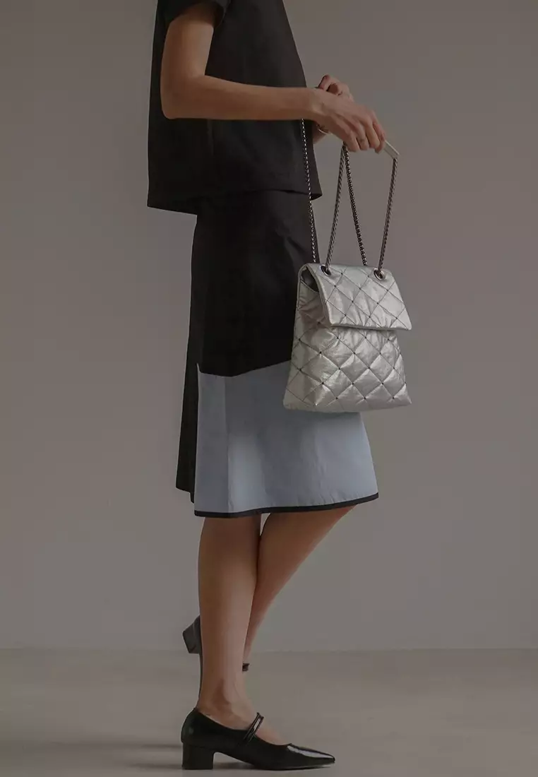 Jual KWANI Kwani Lozenge Studded Bag Small - Silver Original 2025 ...