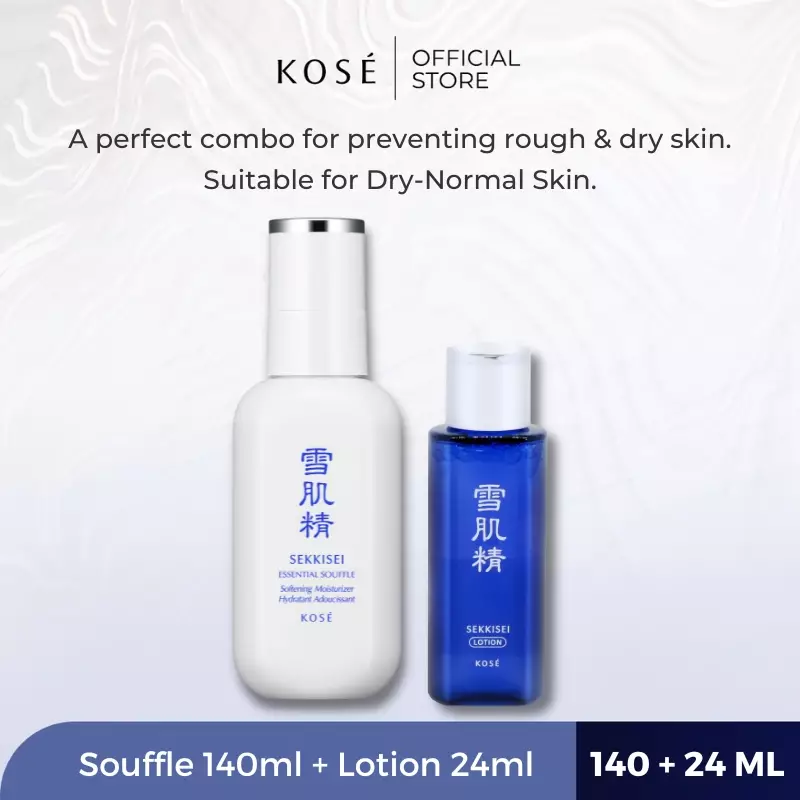 Jual KOSÉ KOSE Moist Full Package SEKKISEI ESSENTIAL SOUFFLE 140ml dan SEKKISEI LOTION 24ml ...