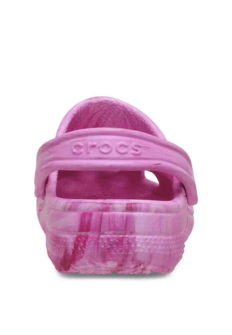 Buy Crocs Crocs Unisex Classic Watercolor Marbled Clog - Pink Swirl ...