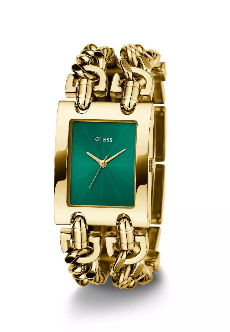 Jual Guess Watch GUESS Ladies Watch MOD HEAVY METAL GOLD TONE ...