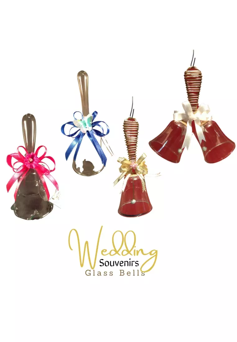 Buy LIMAN GLASS HANDCRAFTED INC. Bell - Glass Wedding Bell Souvenir ...