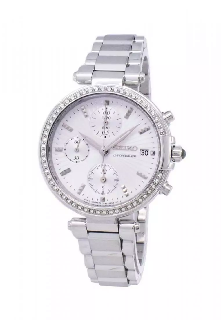 Jual Seiko Jam Tangan Wanita Seiko Chronograph Original SNDV41P1 Strap ...