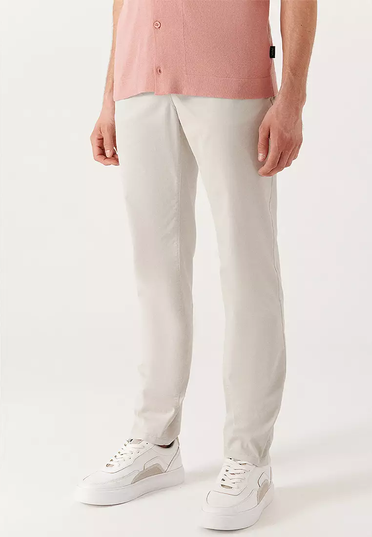 Jual Avva Men's Textured Long Trousers Original 2025 | ZALORA Indonesia