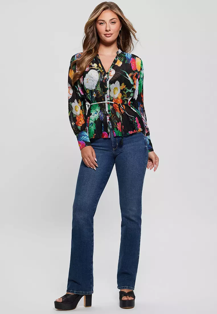 Buy Guess Long Sleeve Lisette Top 2025 Online | ZALORA Philippines