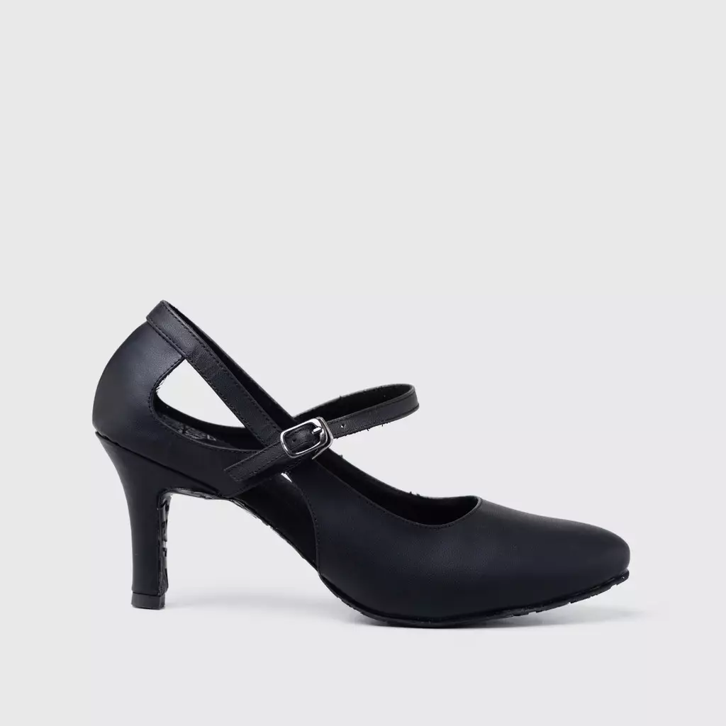 Jual Adorableprojects Decimal Heels Genuine Leather Black Original 2026 ...