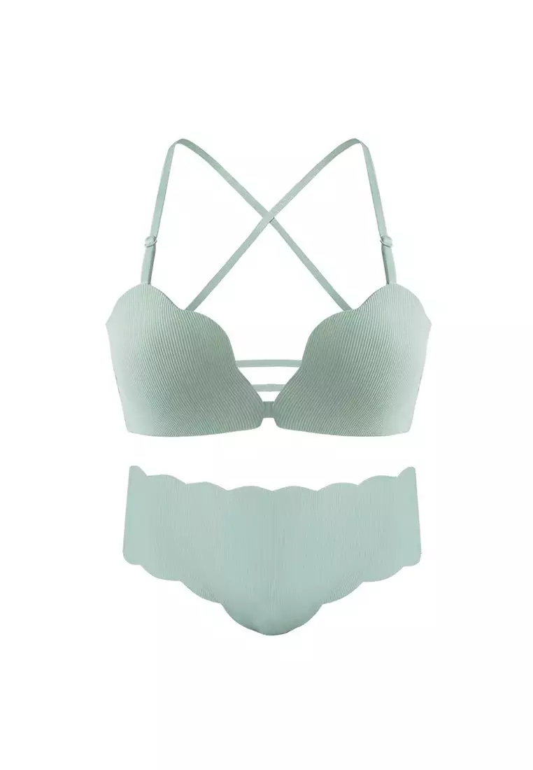 Buy ZITIQUE Women's Cute and Simple Design Front Buckle Uplift Lingerie ...