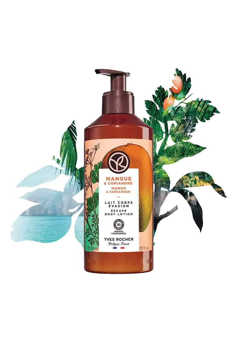 Buy Yves Rocher Mango Coriander Energizing Body Lotion - 390ml Natural ...