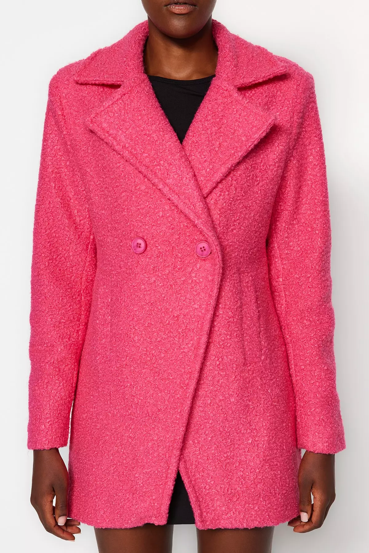 Buy Trendyol Boucle Coat Online | ZALORA Malaysia