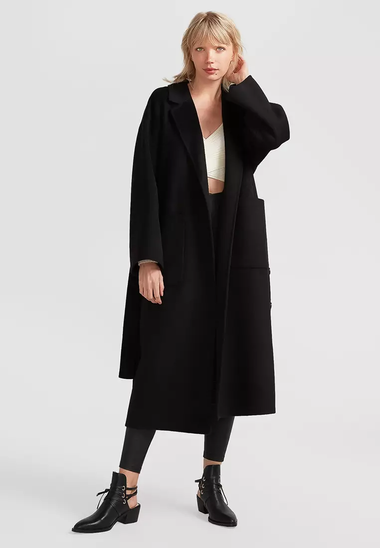 Jual Belle & Bloom Wide Awake Split Hem Overcoat Original 2024 | ZALORA Indonesia