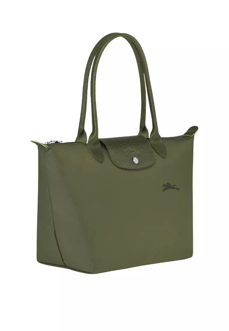 Jual LONGCHAMP Longchamp Le Pliage Green Tote Bag M Forest Original ...