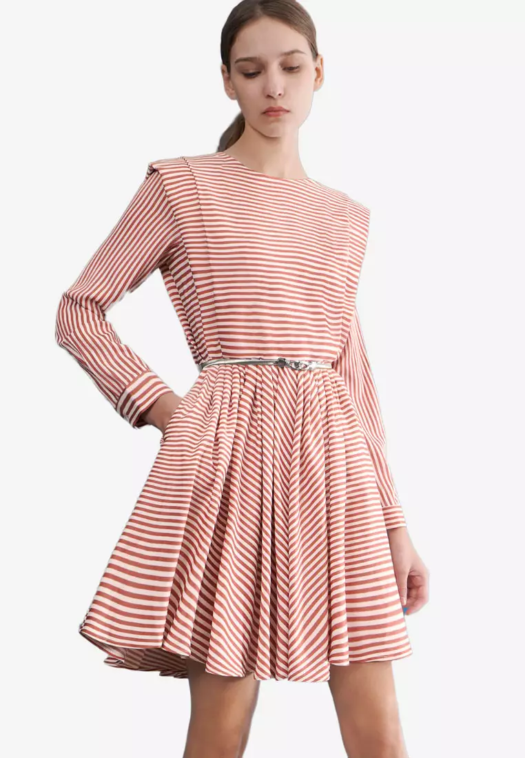 Buy Saturday Club Long Sleeve Stripe Boxy Dress 2026 Online | ZALORA ...