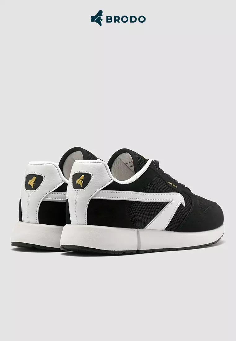 Jual Brodo BRODO - Sneakers Corsa Classic Black White Original 2024 ...