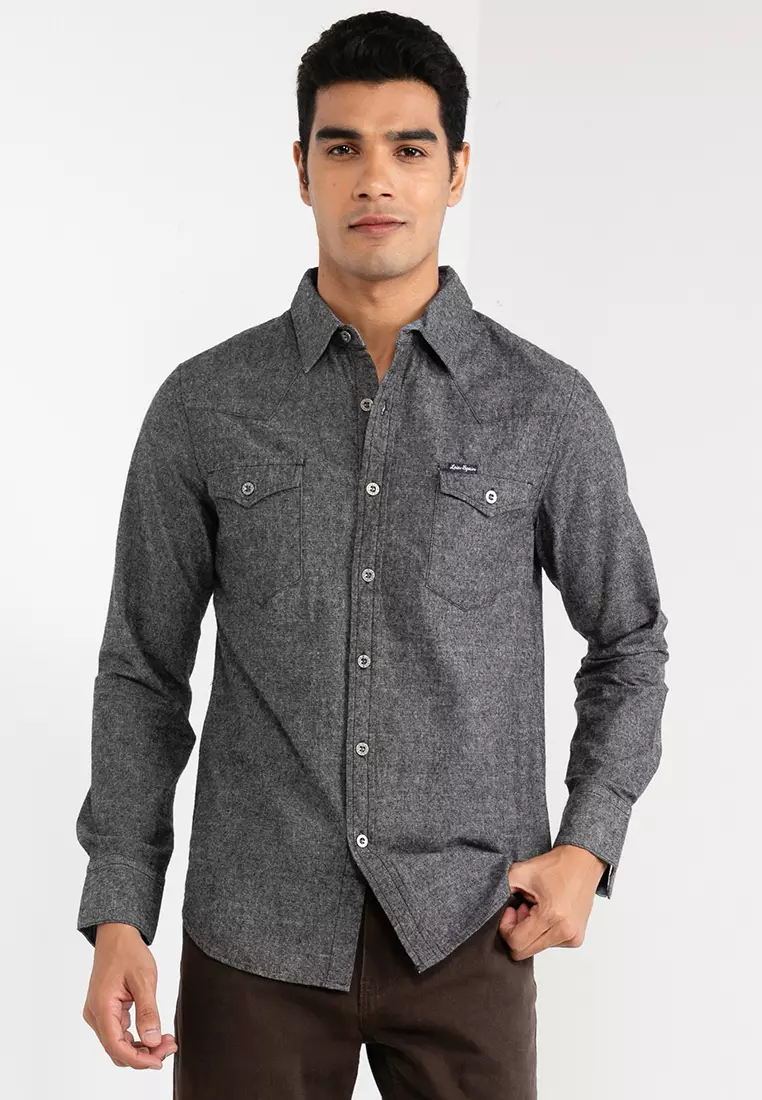 Buy Lois MW6 WOVEN BUTTON-UP SHIRT 2025 Online | ZALORA Philippines