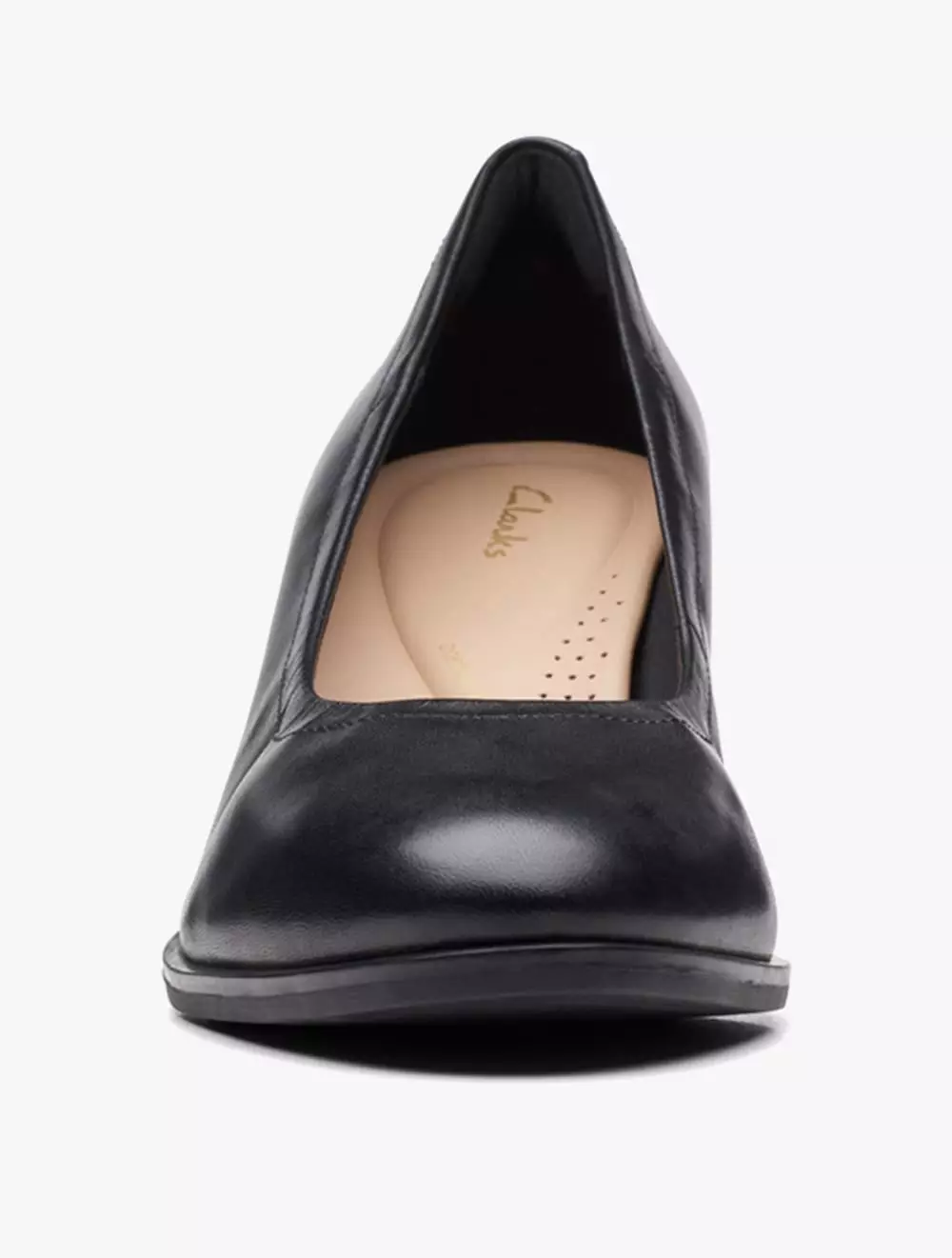 Jual CLARKS Clarks Women's Heels Freva55 Court- Black Leather - Black ...