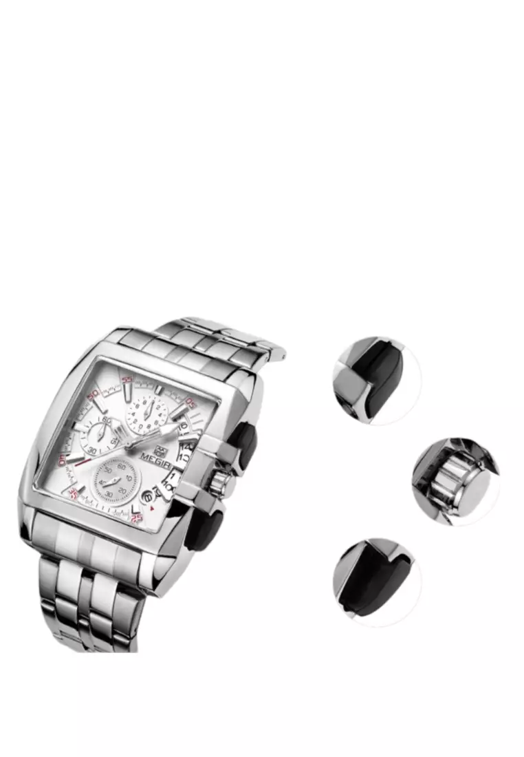 Buy OPCHIC Men's Sports Outdoor Steel Strap Square Watch 2025 Online ...