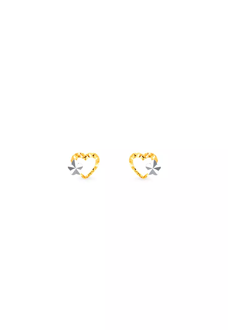 Buy MJ Jewellery MJ Jewellery 916/22K Gold Love Earrings S147 2024 ...