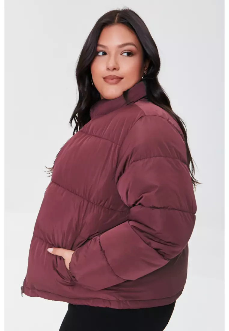 Buy Forever 21 Plus Size Zip Up Puffer Jacket 2024 Online Zalora
