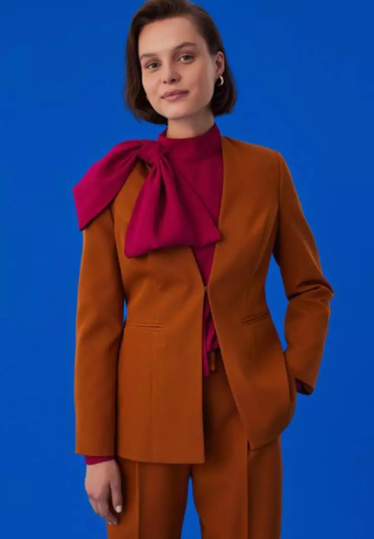 Buy Exquise Exquise Long Sleeve Jacket Amber Online Zalora Malaysia