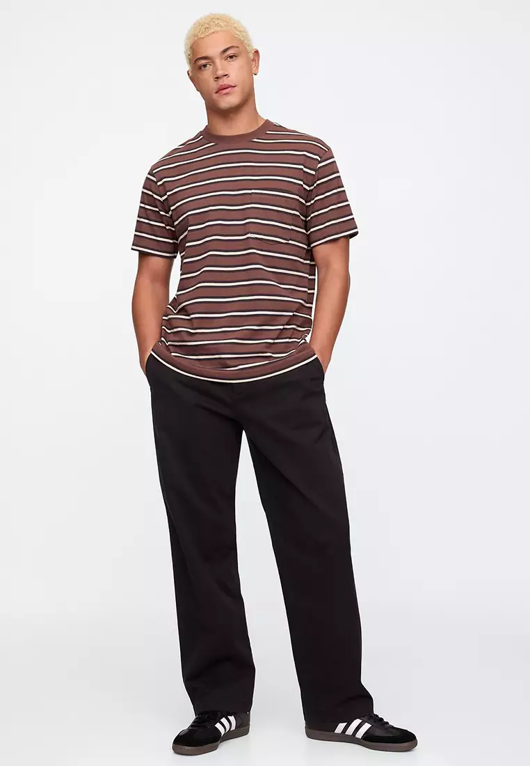Buy GAP Original Pocket Stripes T-Shirt 2025 Online | ZALORA