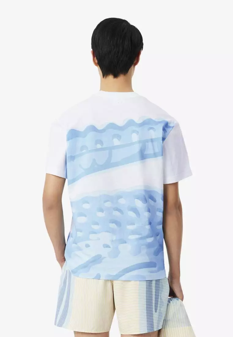 Buy Lacoste Printed Cotton T-shirt 2026 Online | ZALORA