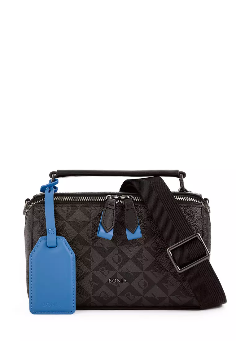 Buy BONIA Blue Alvaro Monogram Mini Crossbody Bag Online | ZALORA Malaysia