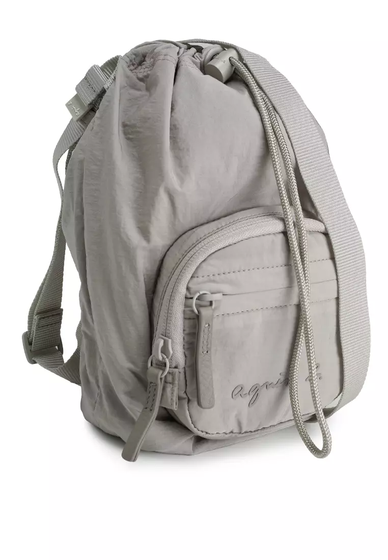 Buy agnès b. Nylon Pocket Mini Bucket Bag Online | ZALORA Malaysia