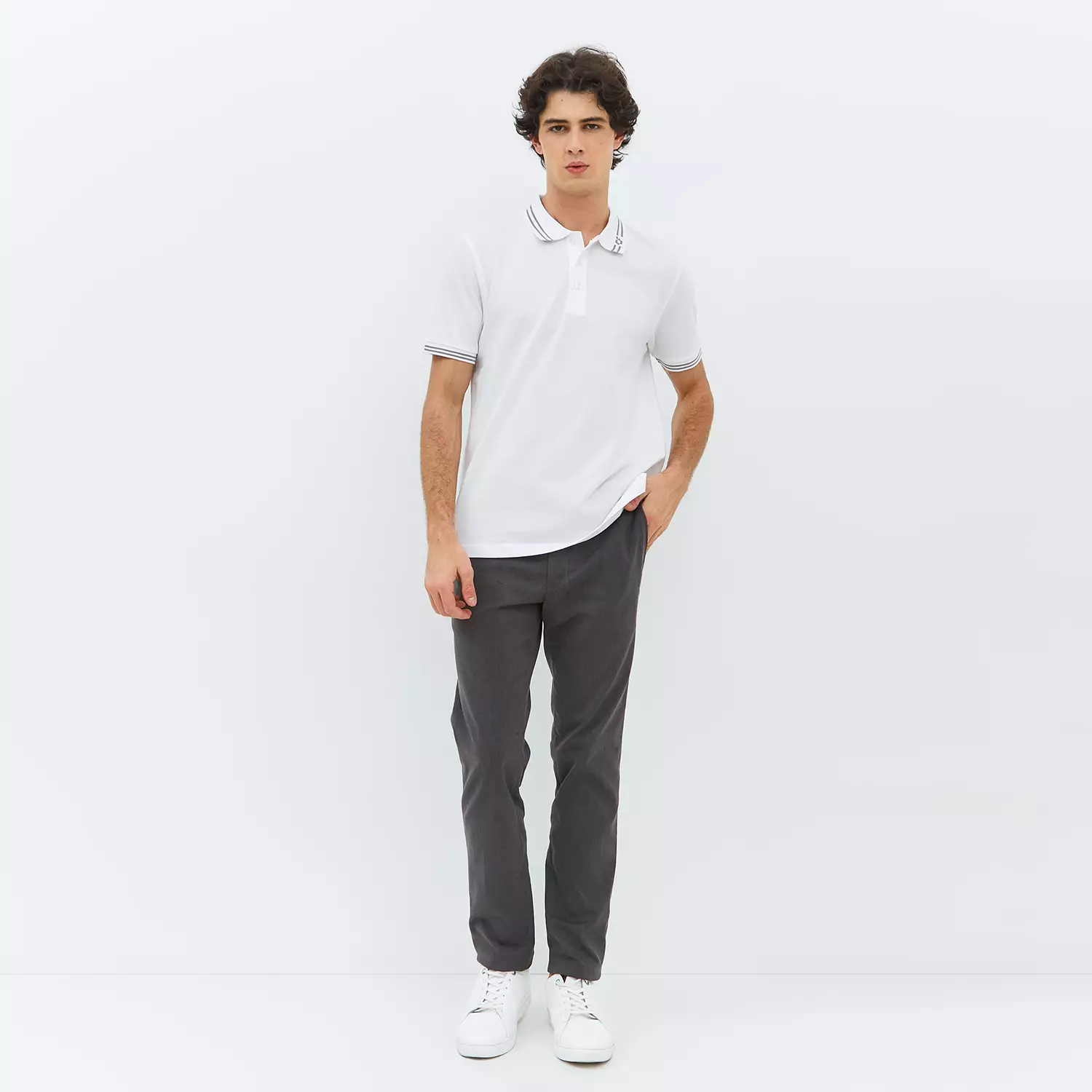 Jual Country Fiesta Country Fiesta Men Polo Shirt White 01MPM00210 ...