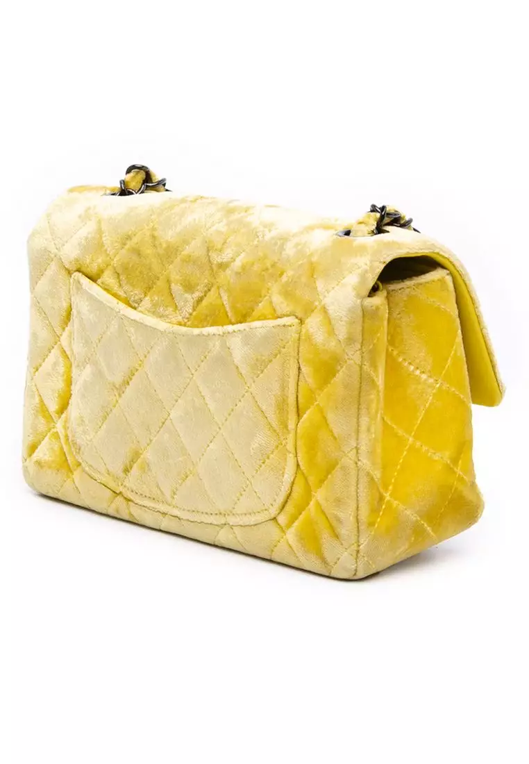 Buy Chanel Pre-Loved Chanel Mini Rectangular Classic Velvet Single Flap ...