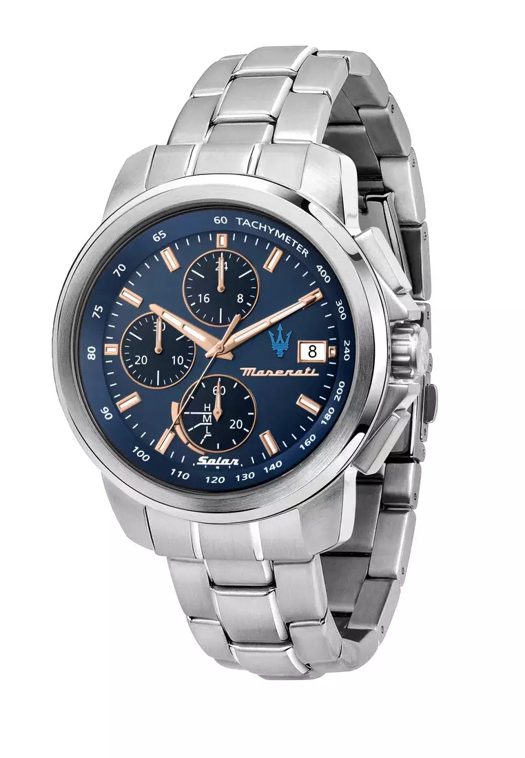 Buy Maserati 【2 Years Warranty】Maserati Successo 45mm Silver Stainless ...