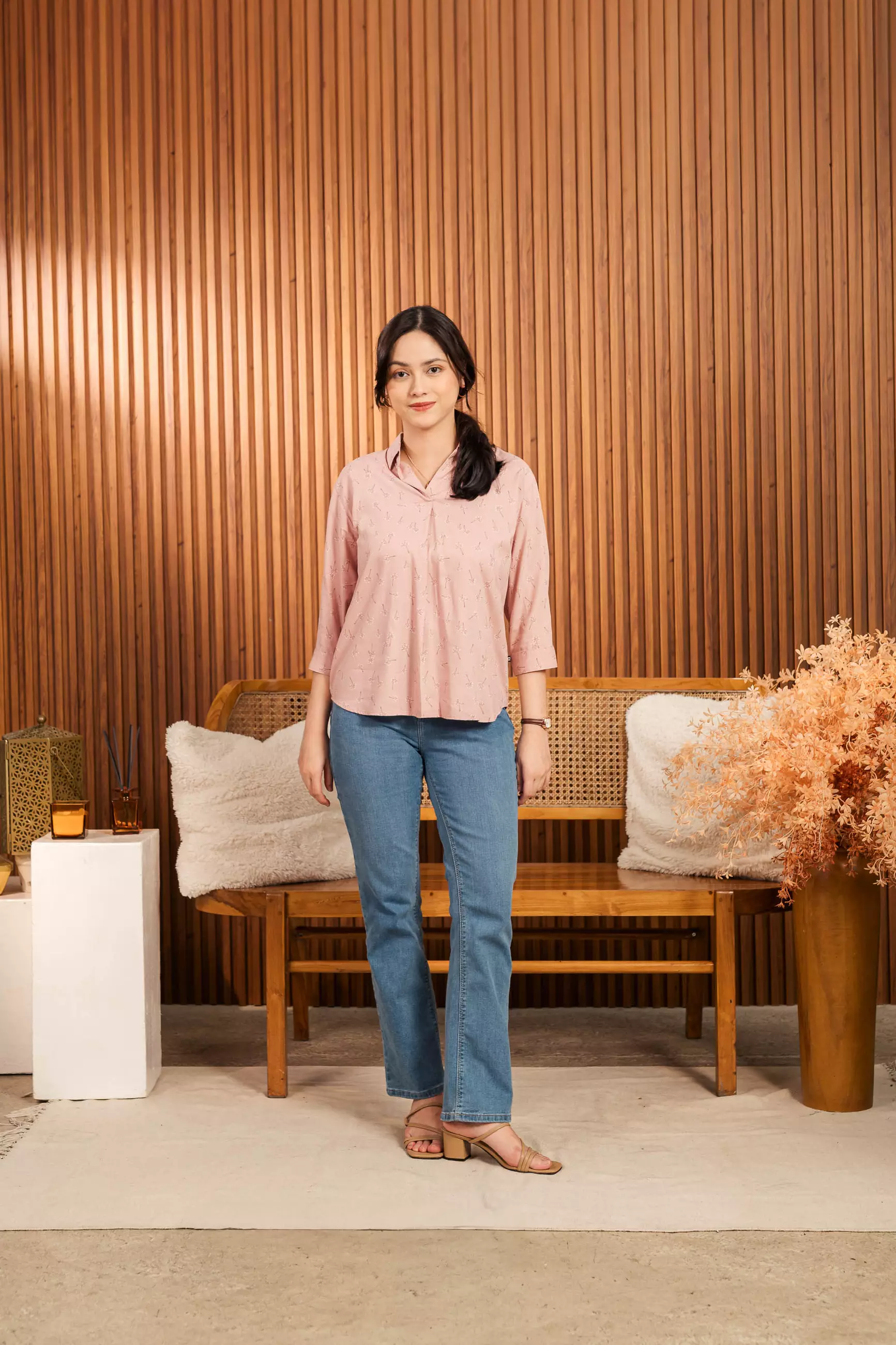 Jual C2 Outfitters C2 Gobnat Pink Basic Blouse Wanita Original 2025 ...