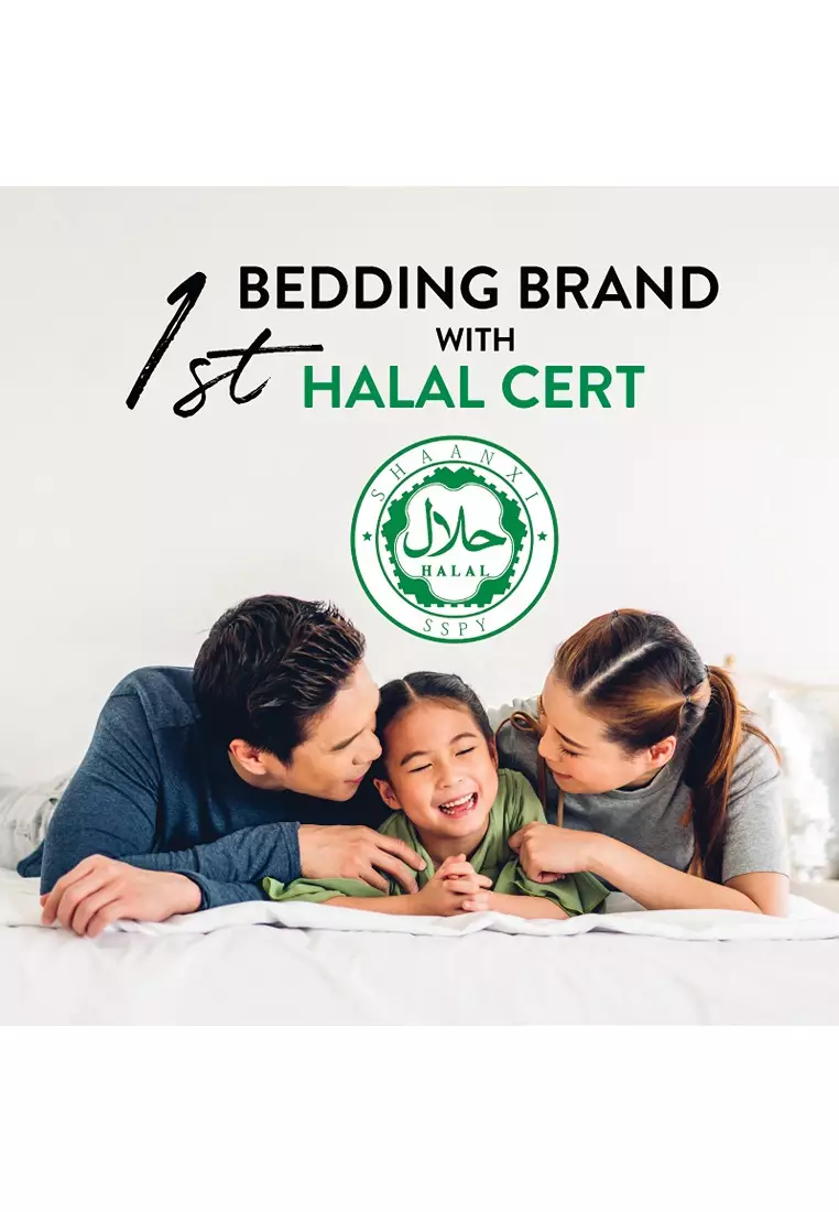 Buy Epitex Epitex (Quilt Cover Set) 1200TC Hybrid Botanic Silk Bedsheet ...