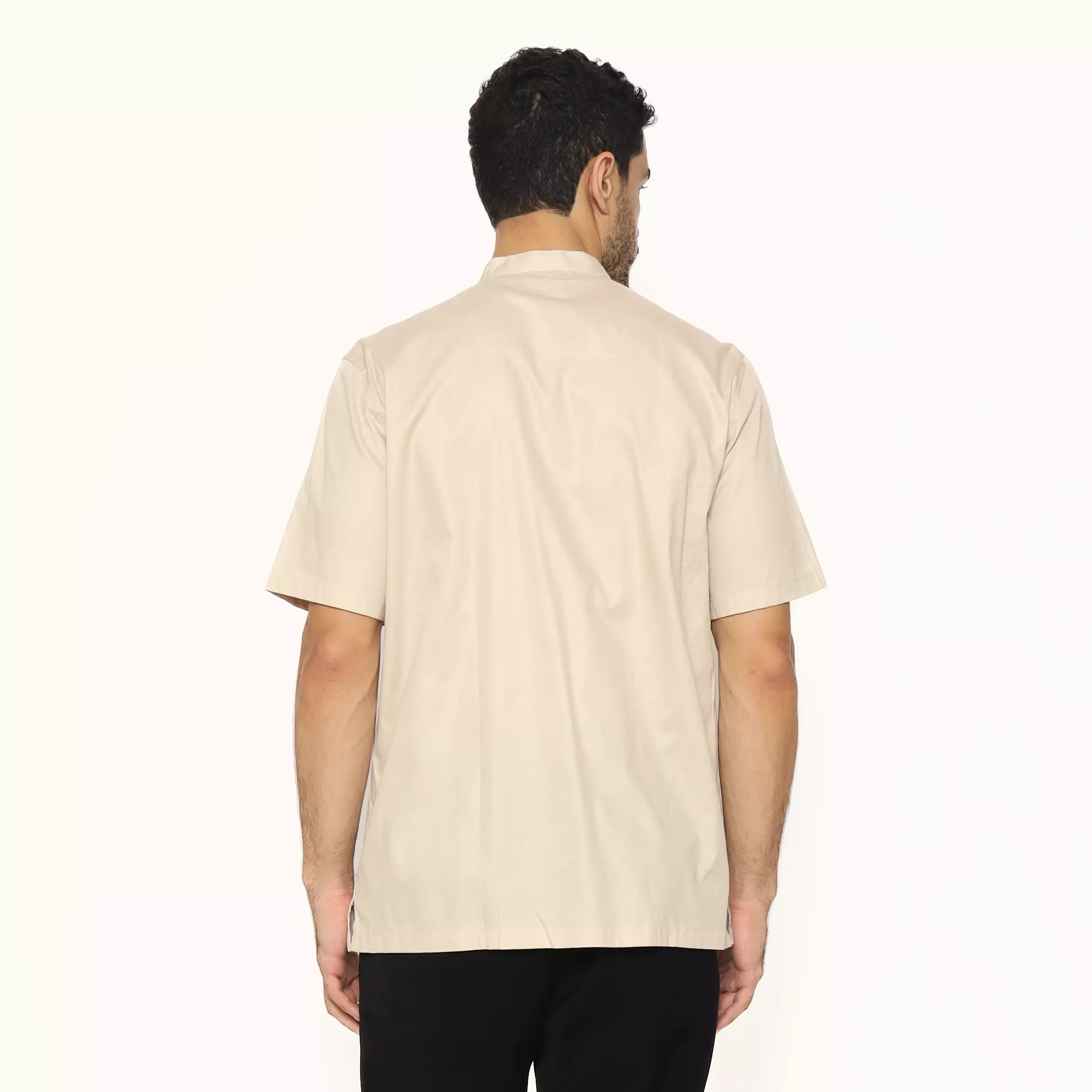 Jual Lawell Lawell Baju Koko Pria Lengan Pendek Bordir Modern Fit Warna ...