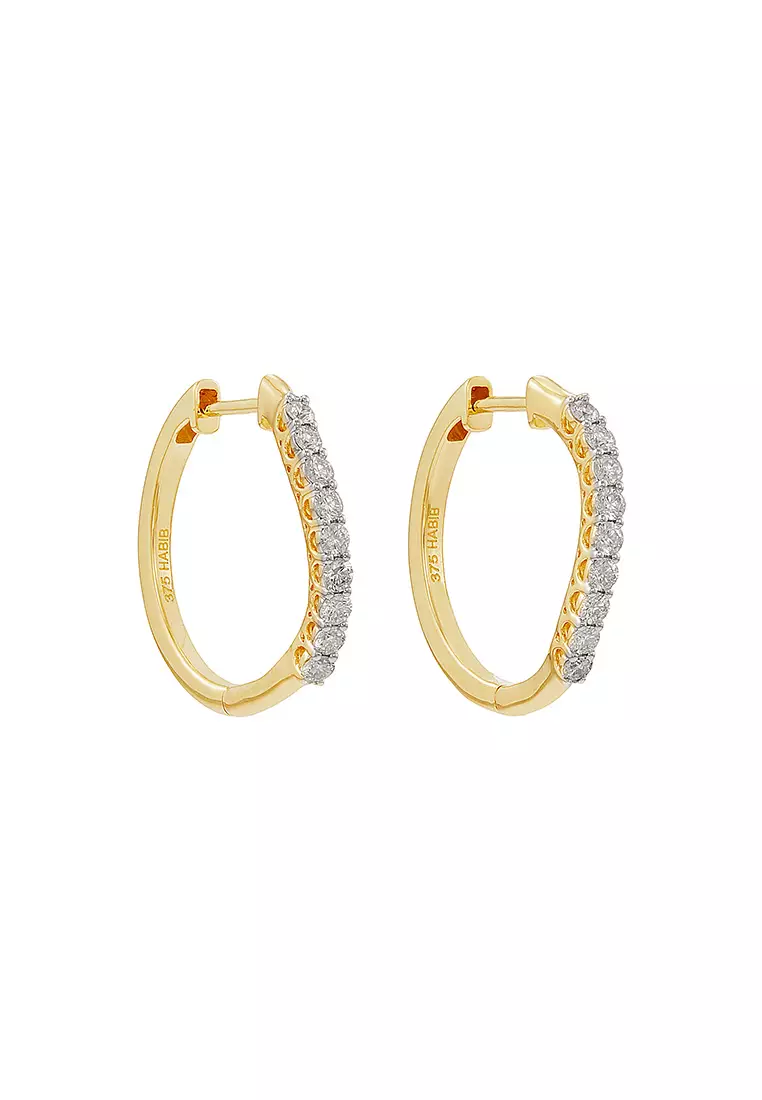 Buy HABIB HABIB Diamond Earrings in 375/9K Yellow Gold 457890625(YG ...