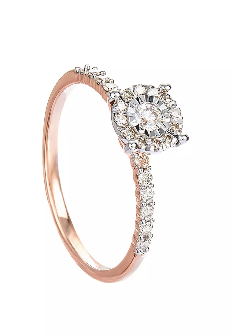Buy HABIB HABIB Diamond Ring in 375/9K Rose Gold 259701220 2025 Online ...