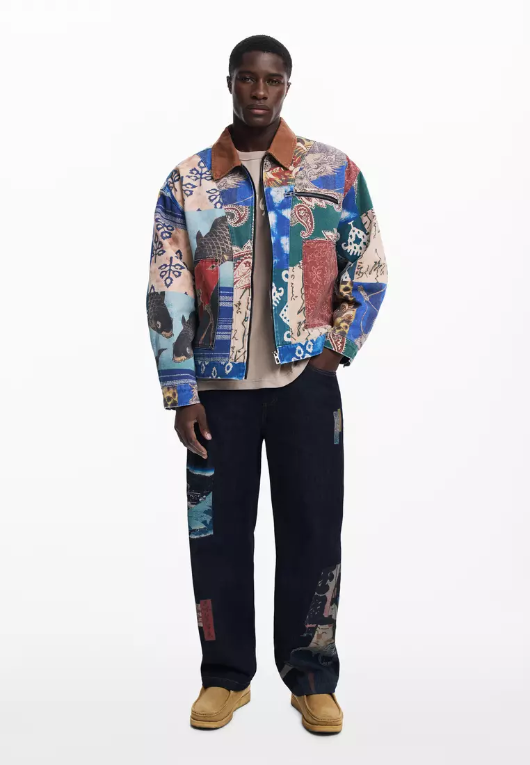 Buy Desigual Patchwork Jacket 2025 Online | ZALORA