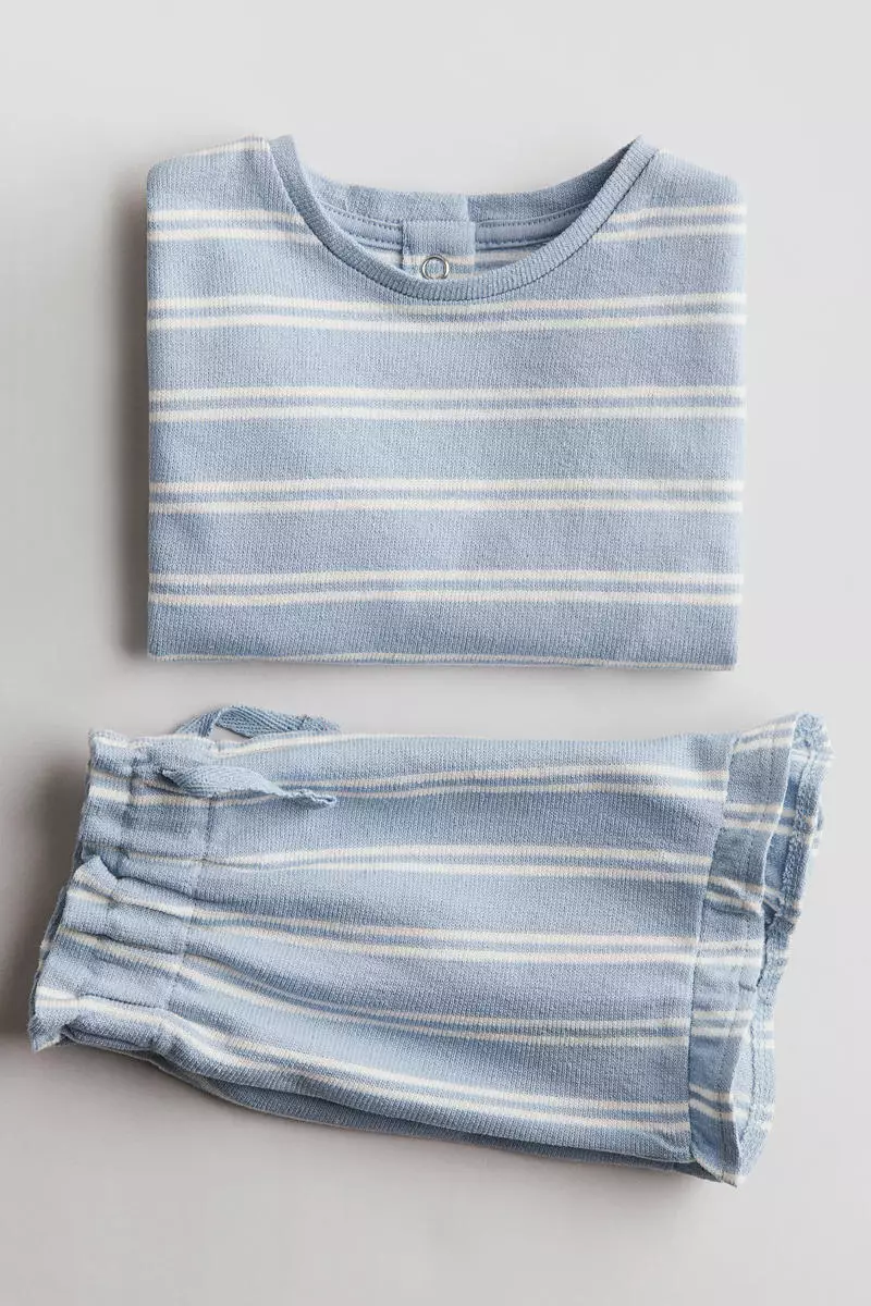 Buy H&M 2-piece printed terry set Online | ZALORA Malaysia