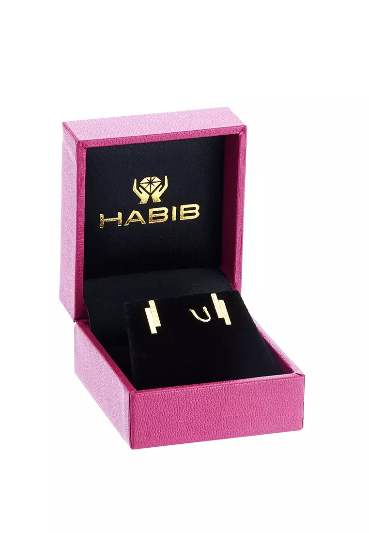 Buy HABIB HABIB Oro Italia 916 Yellow Gold Earrings GE73611022 (22K ...