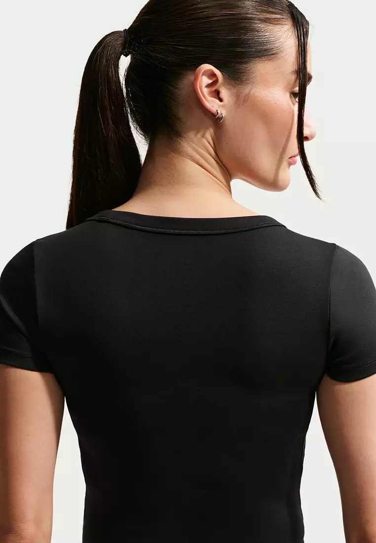 Buy Nike One Fitted Women's Dri-FIT Short-Sleeves Cropped Top 2026 ...