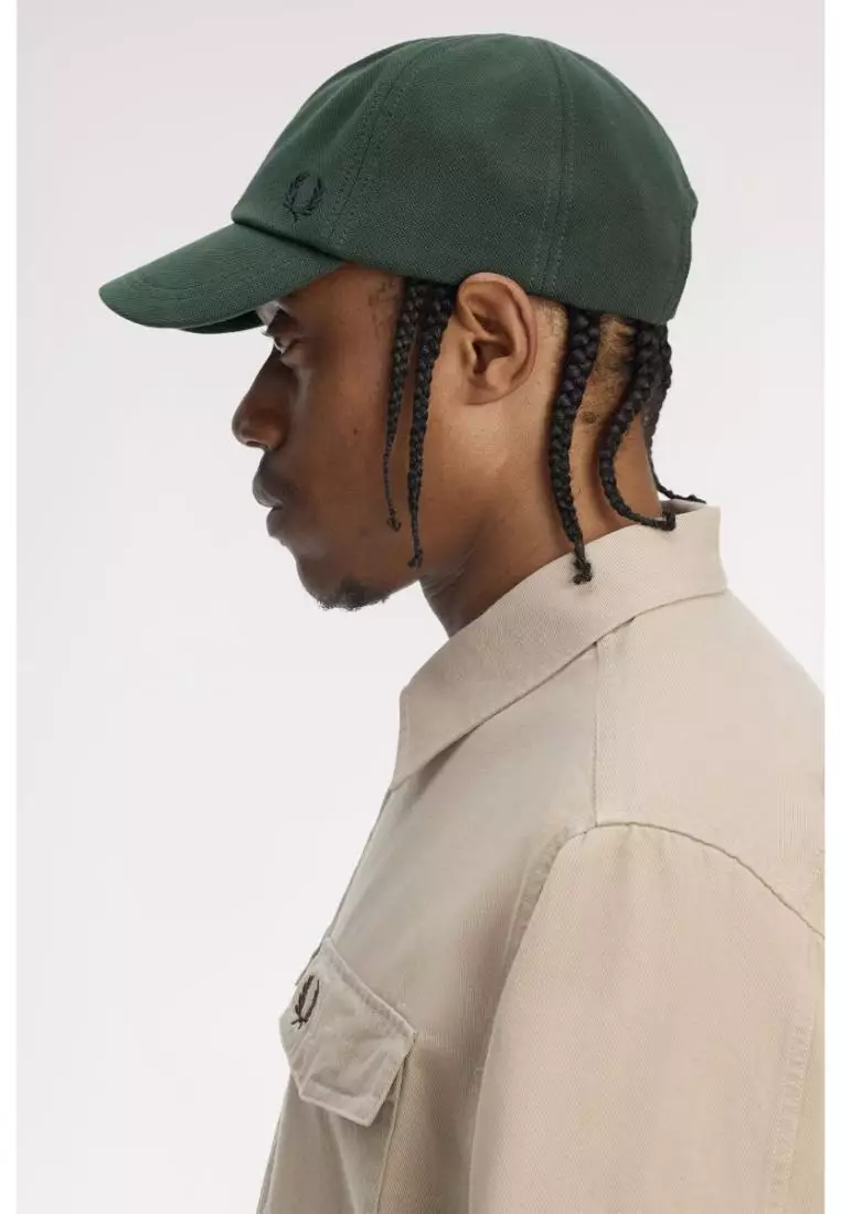 Buy Fred Perry Fred Perry HW6726 Pique Classic Cap (Court Green / Navy ...