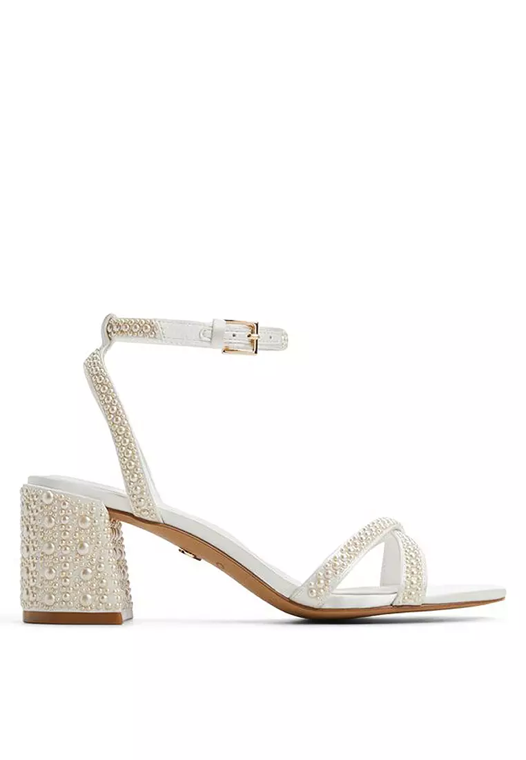 Jual ALDO Bouclettie Pearl Sandal Block Heels Original 2025 | ZALORA ...