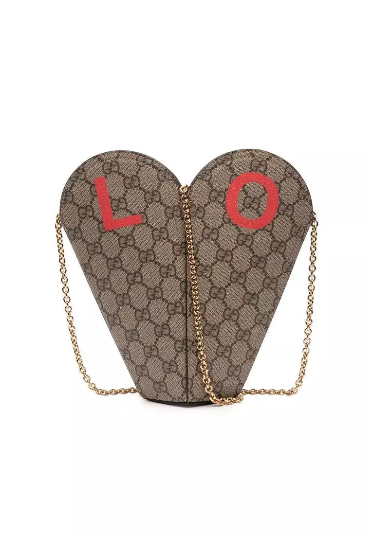 Buy Gucci Pre-Loved Gucci Valentines Day Gg Supreme Love Heart Bag 2026 ...