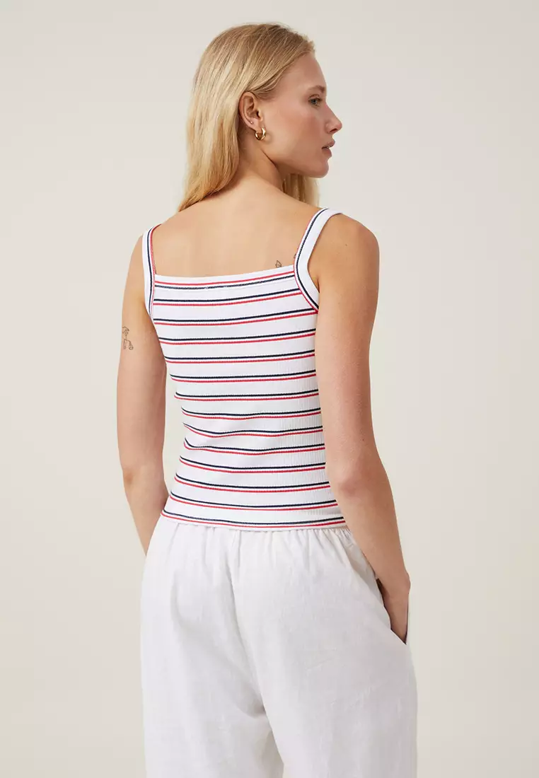 Buy Cotton On Margot Straight Neck Cami Top 2025 Online | ZALORA ...